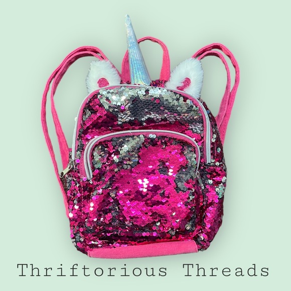 Cat & Jack | Accessories | Cat Jack Sequin Unicorn Mini Backpack | Poshmark